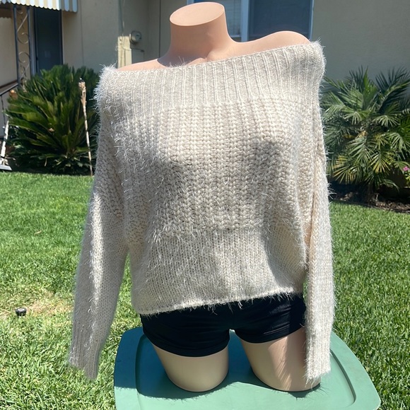 Miracle | Sweaters | Off The Shoulder Sweater | Poshmark